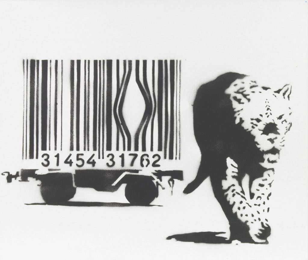 Barcode Leopard, 2002 - Banksy Explained