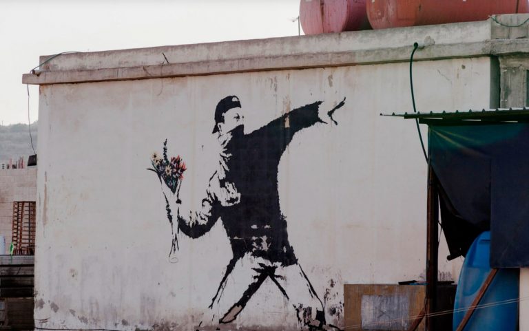 Love Is In The Air: Banksy's iconic symbol of peaceful protest - Banksy ...