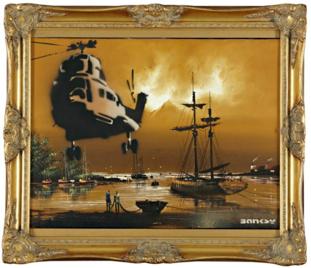 Vandalized Oil #001, 2001 - Banksy Explained