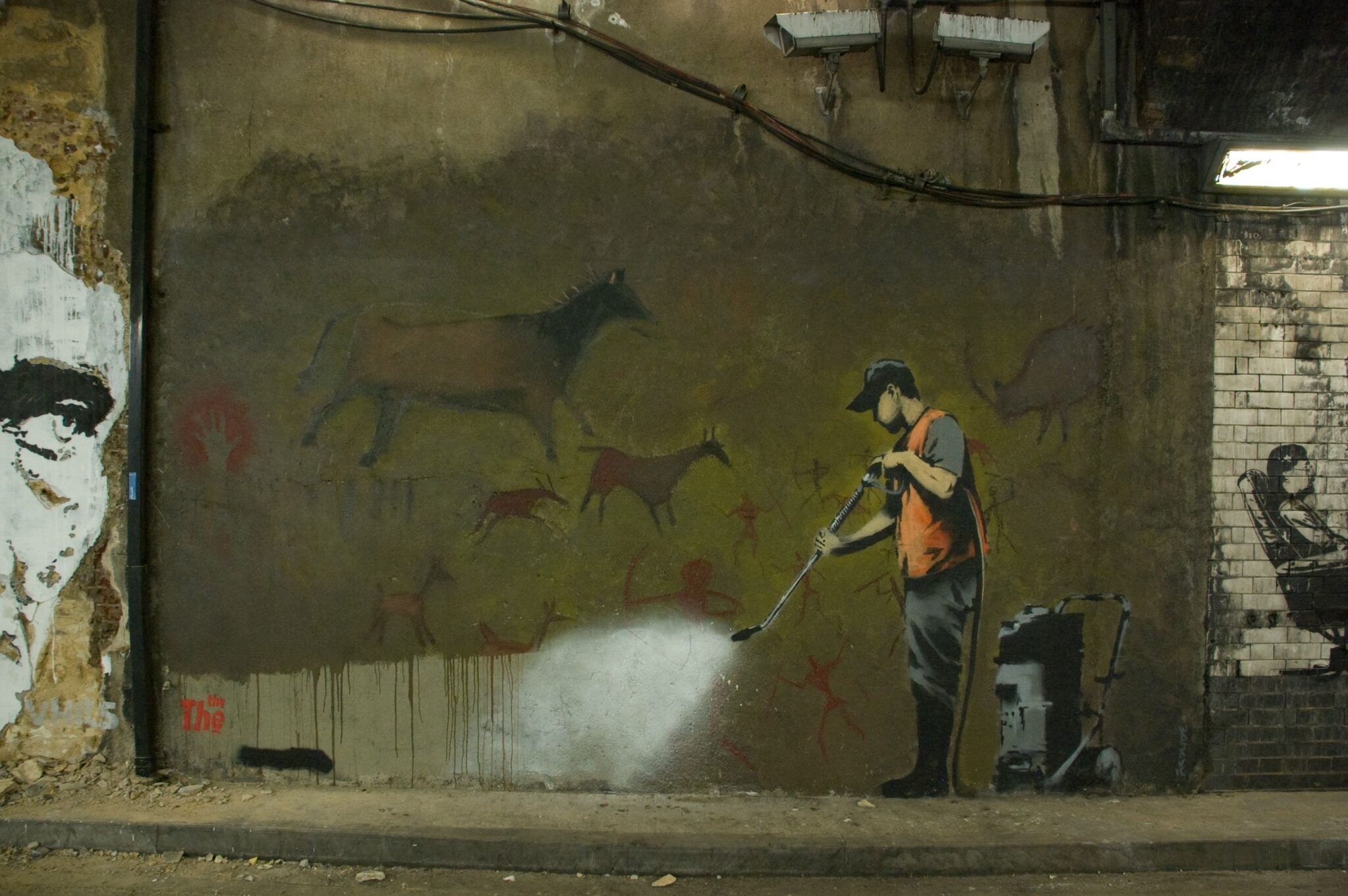 Cave Painting Removal, May 2008 - Banksy Explained