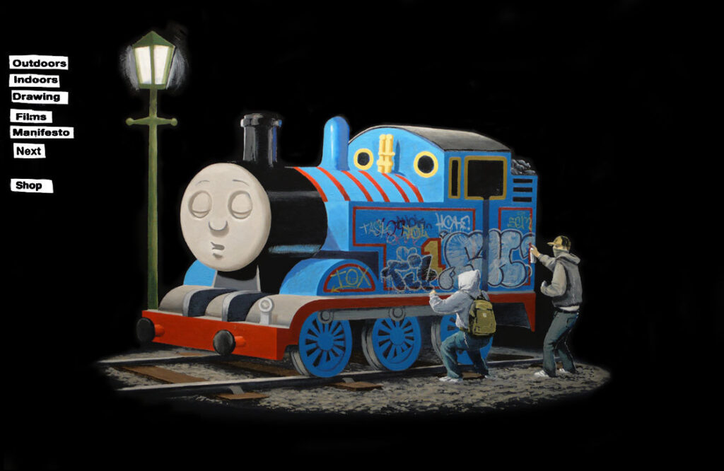 Thomas The Tank Engine, 2008 - Banksy Explained